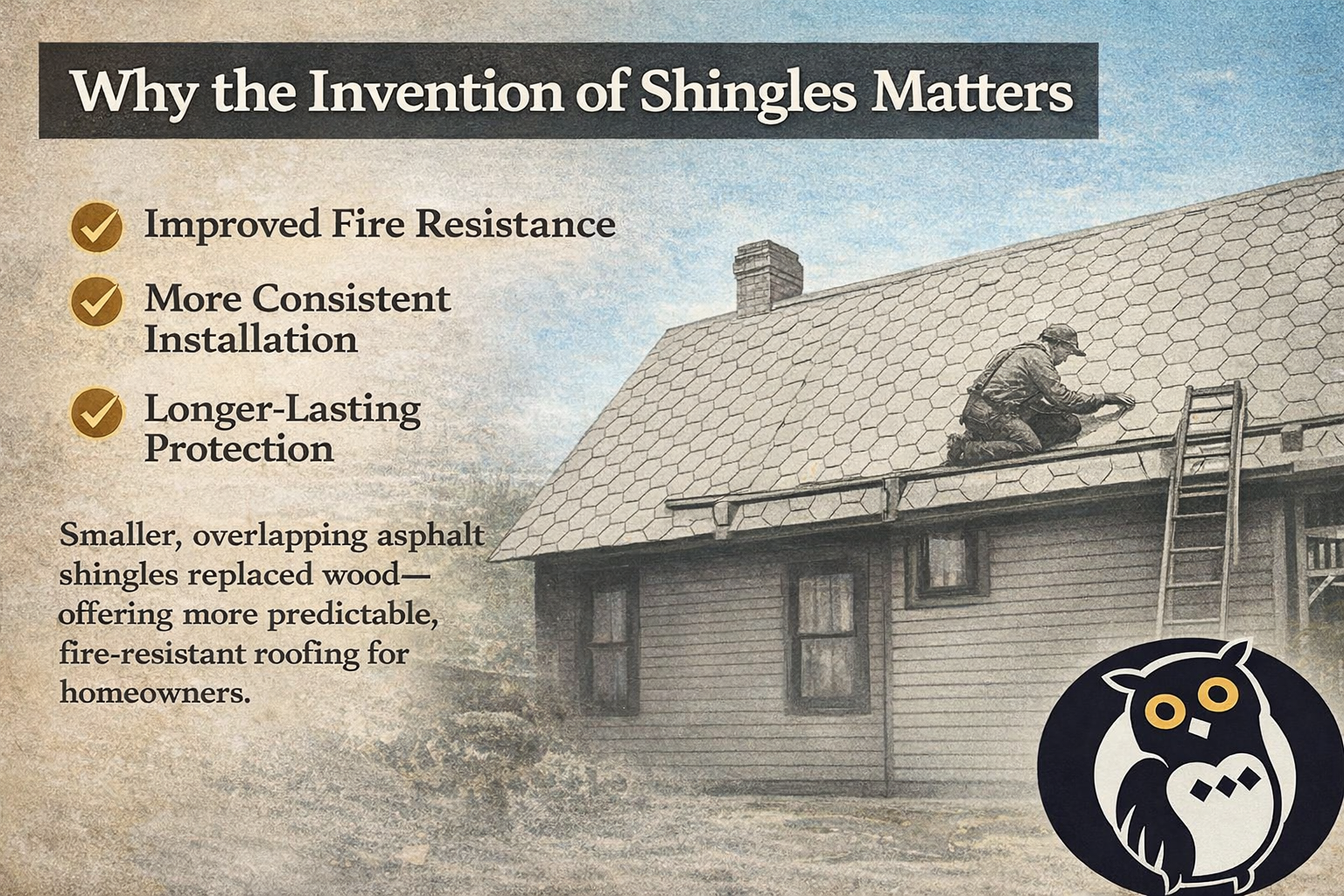 When Were Shingles Invented? a Calm Look at the Hist... | Owl Roofing