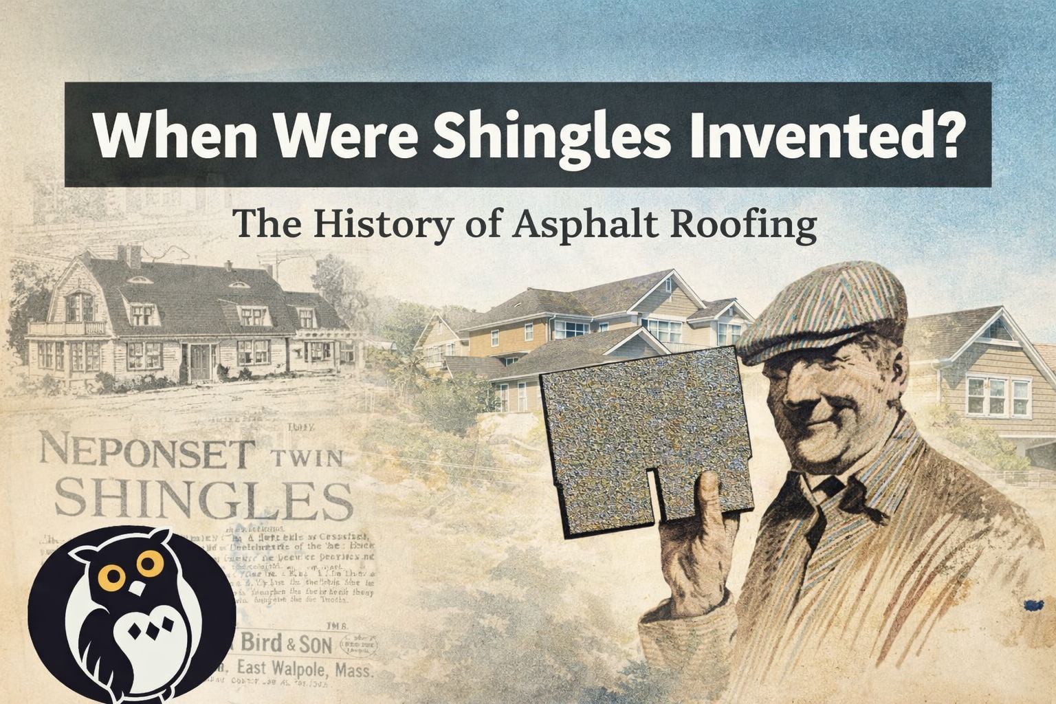 When Were Shingles Invented? A History Of Asphalt Roofing