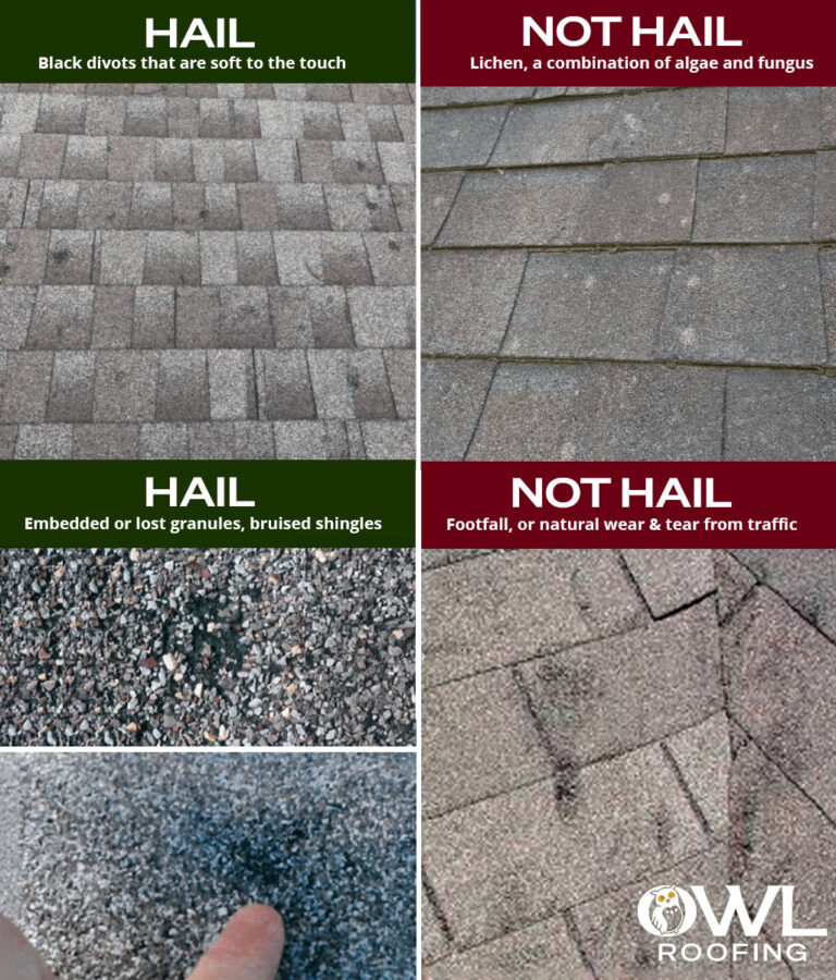 How to Identify Hail Damage on Your Roof Shingles